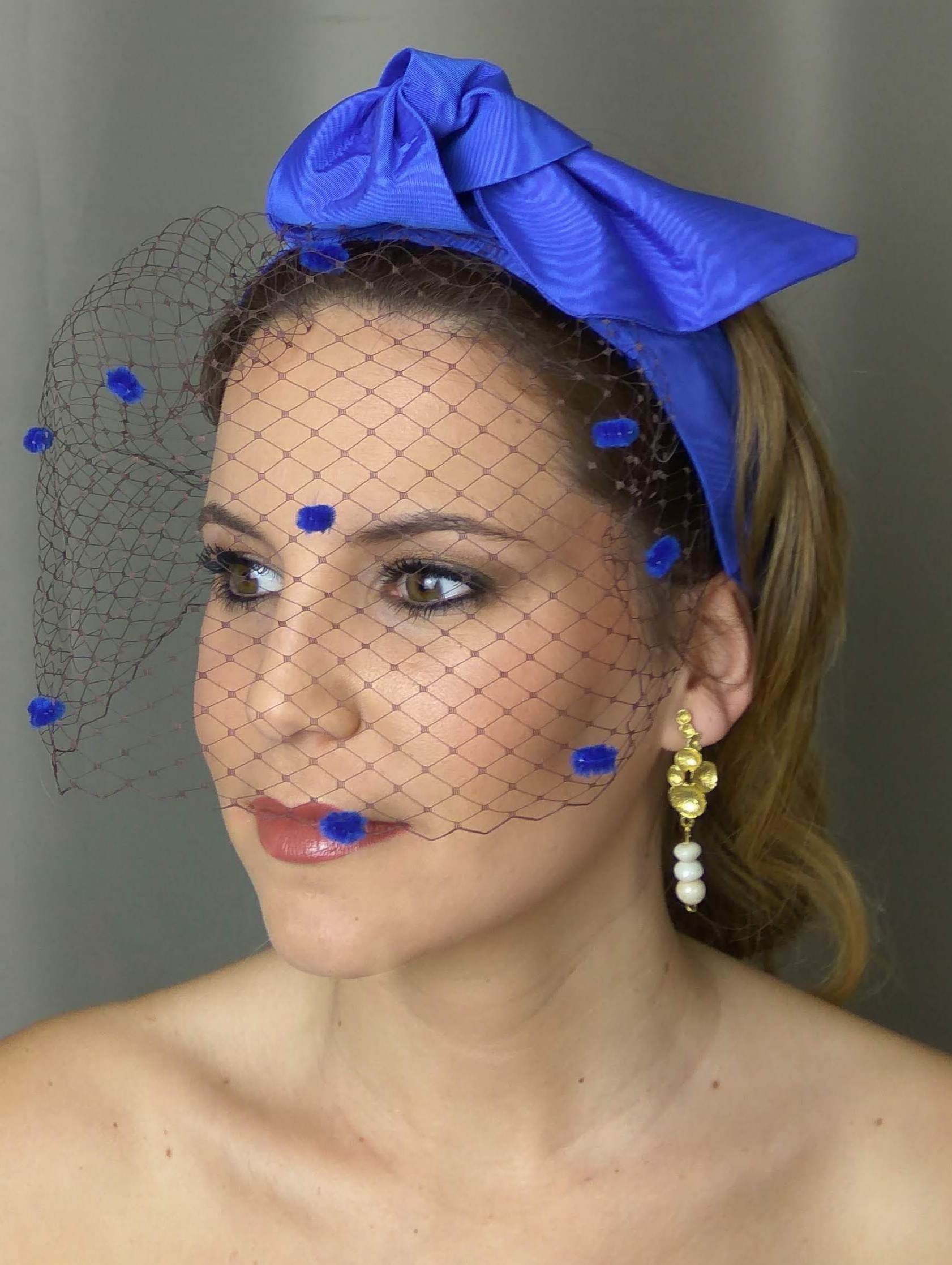 Tocado para boda Irune - Toco tocados y complementos